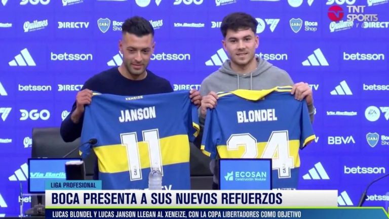 Boca presentó a los jugadores Janson y Blondel como refuerzos | Neuquén Al Instante | Periodismo ...