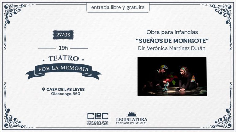 En el Mes de la Memoria, Casa de las Leyes presenta la obra infantil ...